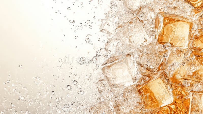 Refreshing Ice Cubes on a Pristine White Background, Cool and Simple ...