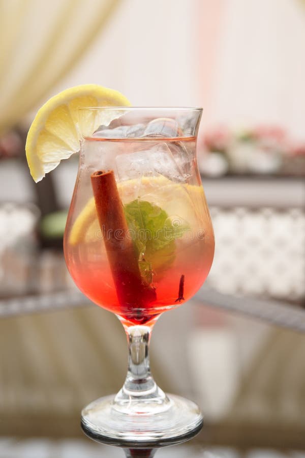Refreshing iced cocktail stock photo. Image of cold, single - 15711468