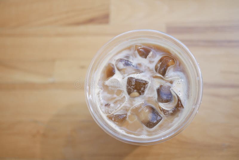 Refreshing Iced Coffee Served in a Clear Cup Stock Image - Image of ...