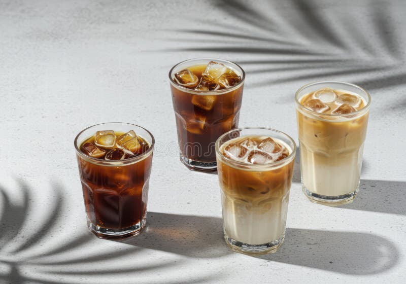 Refreshing Iced Coffee Variations Summer Drinks Cafe Menu Photography ...