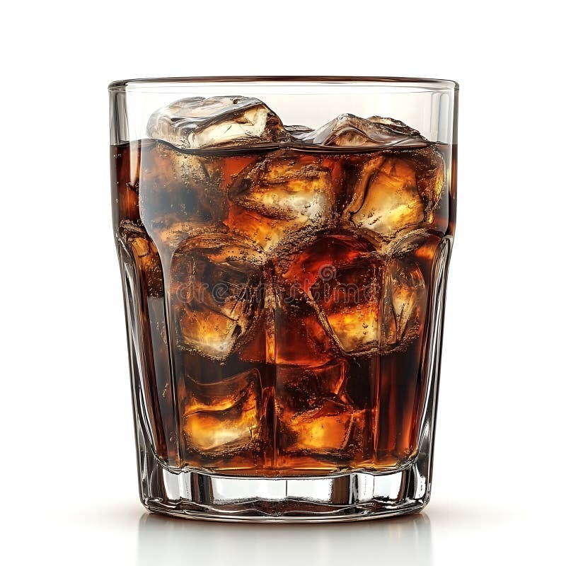 Refreshing Iced Cola Drink in a Glass with Ice Cubes Perfect for Summer ...