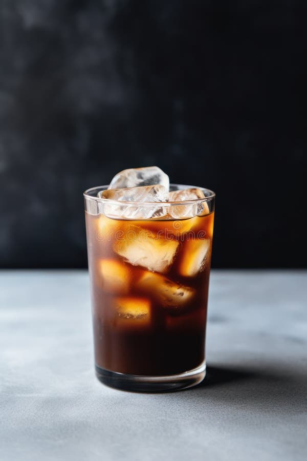 Refreshing Iced Cold Brew Coffee in Glass on Table AI Generated Stock ...