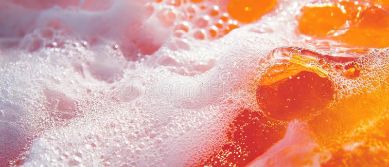 Refreshing Icy Soda with Bubbles Showcasing a Vibrant Texture Pattern ...