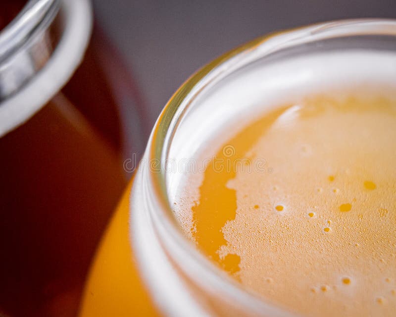 Refreshing Ipa Beer Served in a Glass Stock Image - Image of bottle ...