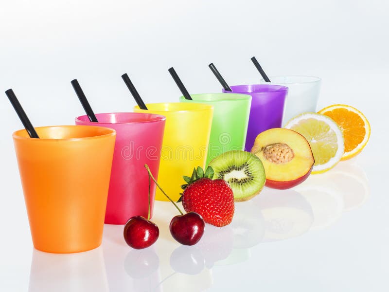 Refreshing juices stock image. Image of glass, strawberry - 31403237