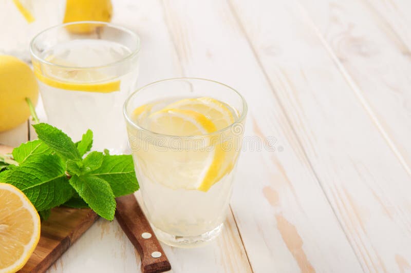 Refreshing lemonade stock image. Image of cocktail, healthy - 56204639