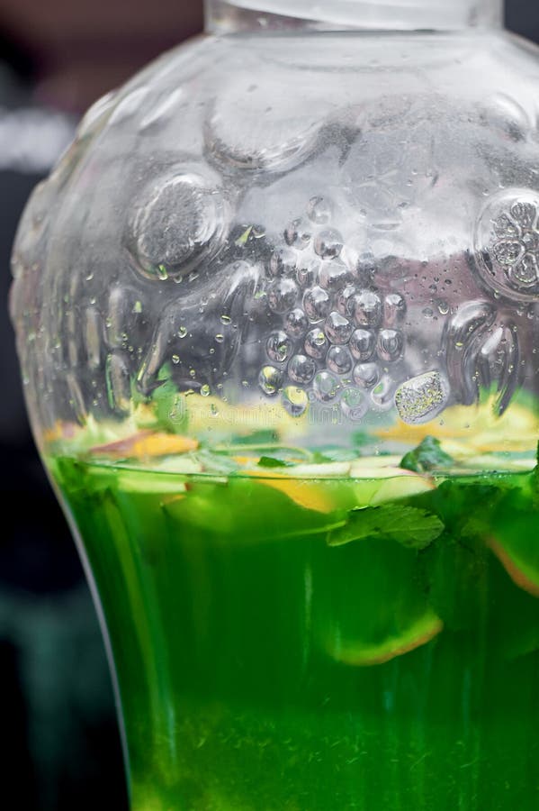 Refreshing Lemonade in a Steamed-up Can. Picnic, Catering at the Event ...