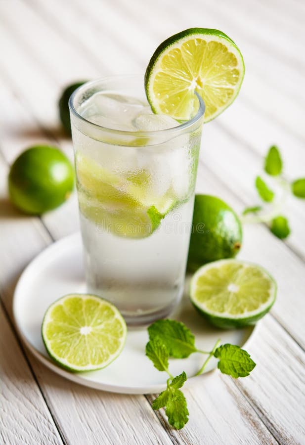 Refreshing lime drink stock image. Image of slices, natural - 91985317