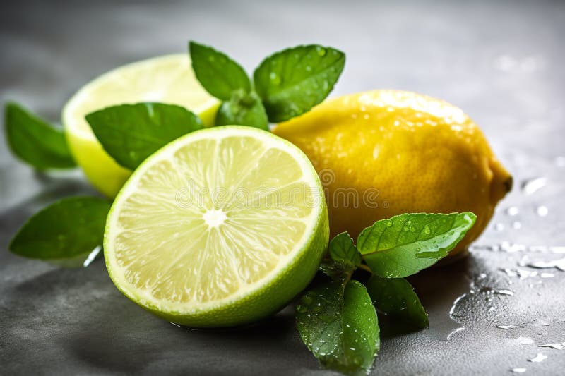 Refreshing Lime Infusion stock illustration. Illustration of juicy ...