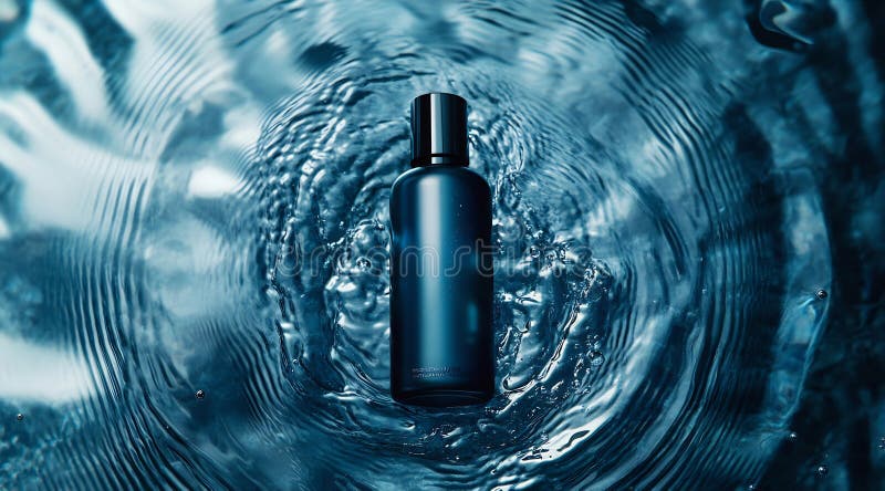 Refreshing Liquid in Dark Bottle Stock Image - Image of cleaning ...