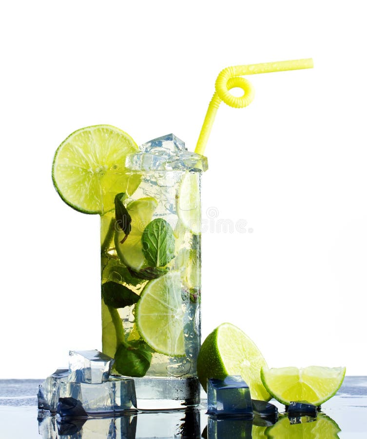 Refreshing Mojito Ice Pops - Paletas - Popsicles. Top View, Overhead ...