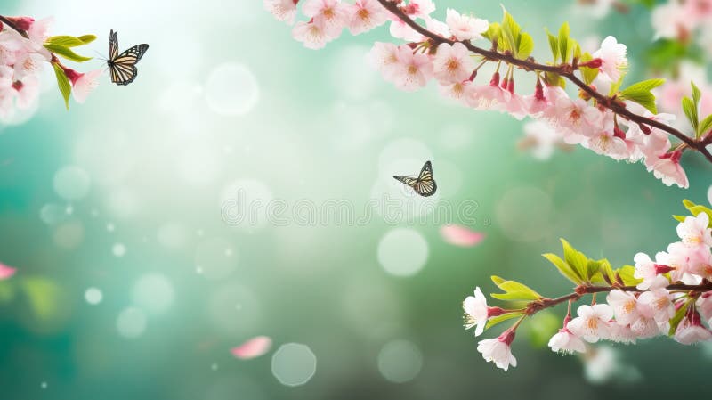 Refreshing Natural Spring Beauty: Awaits You Stock Illustration ...