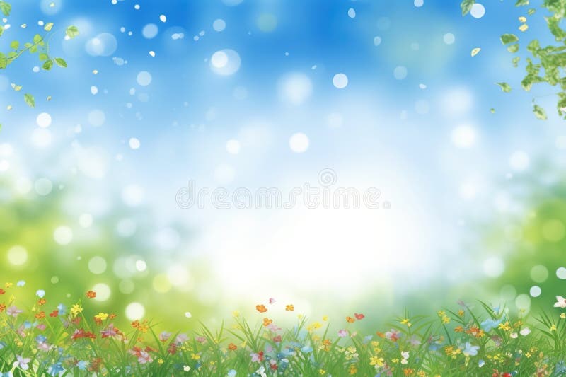 Refreshing Natural Spring Beauty: Awaits You Stock Illustration ...