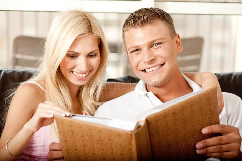 Refreshing old memories stock image. Image of couch, friends - 11117139