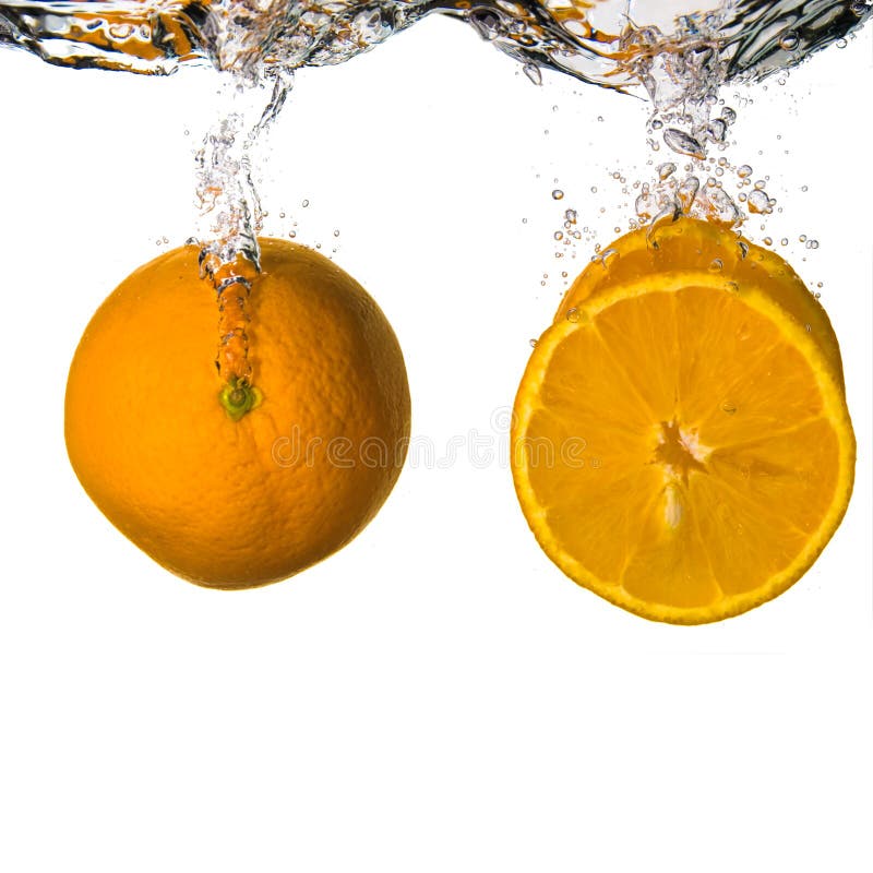 Refreshing orange stock image. Image of water, motion - 2653667