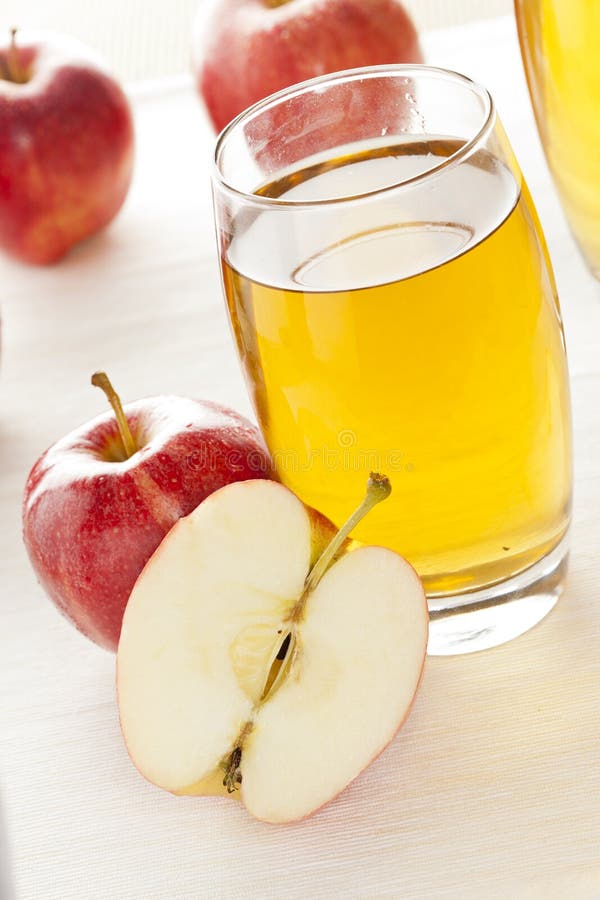 Refreshing Organic Apple Juice Stock Photo - Image of fruit, organic ...