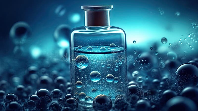 Refreshing perfume bottle. stock illustration. Illustration of ...