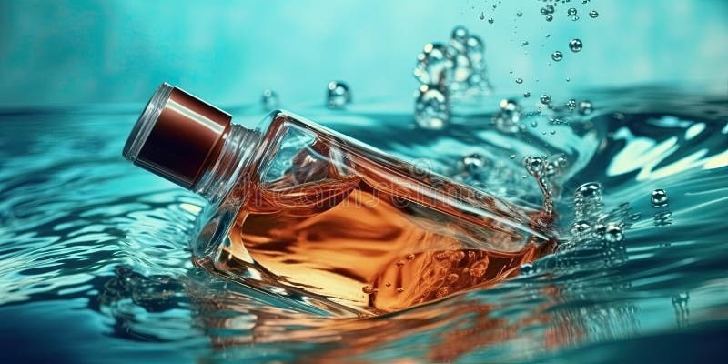 Refreshing perfume bottle. stock illustration. Illustration of ...