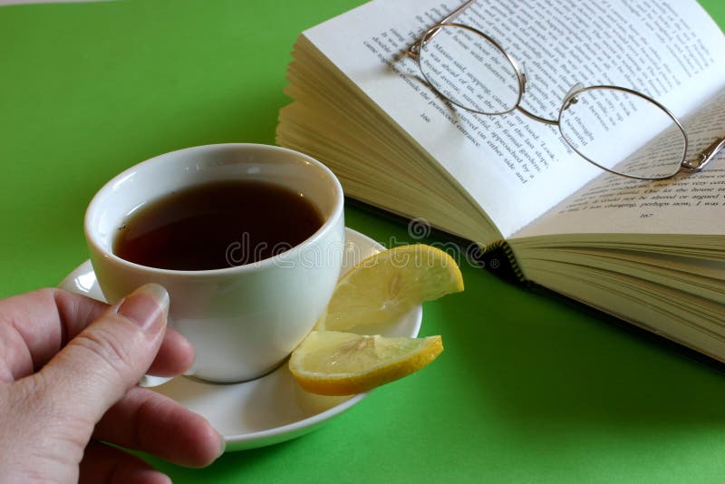 Refreshing Read stock image. Image of beverage, book, relaxing - 123225