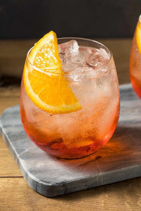 Refreshing Red Aperol Spritz Cocktail Stock Image - Image of orange ...