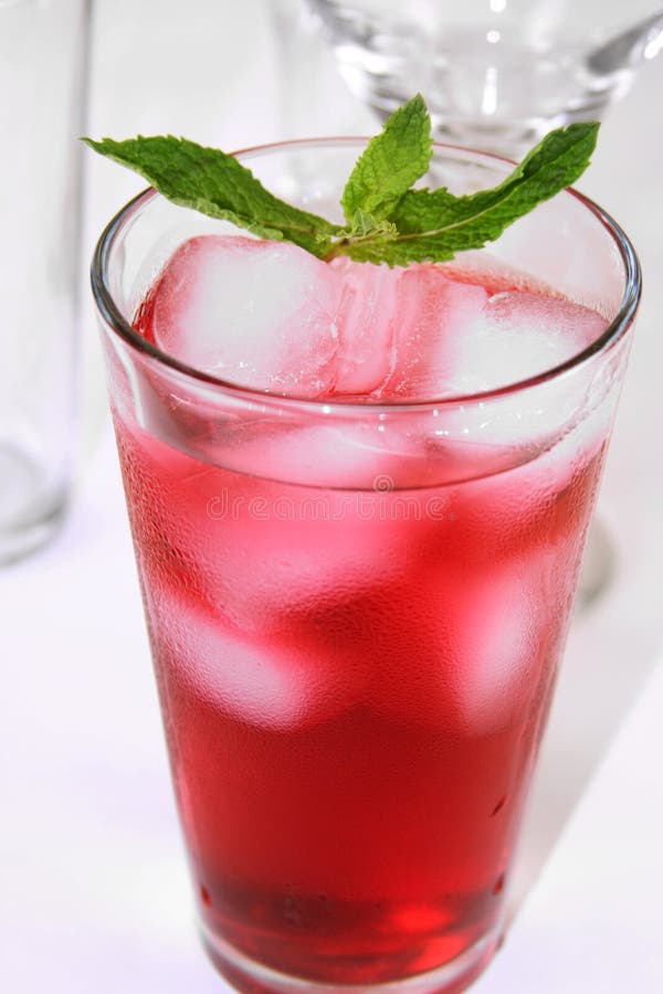 Refreshing Red Cocktail Beverage Stock Photo - Image of refreshing ...