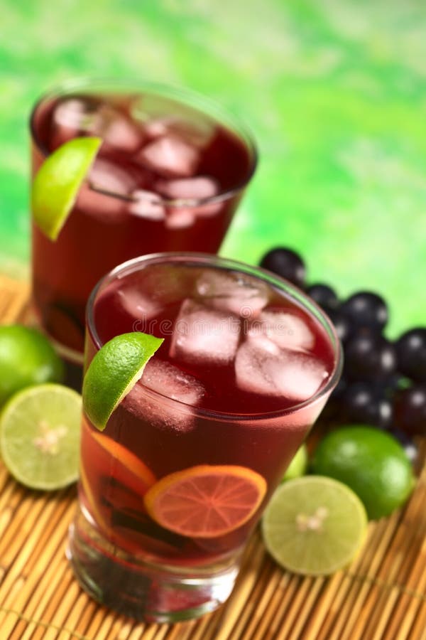 Refreshing Red Grape Lemonade Stock Photo - Image of glass, juice: 20038168
