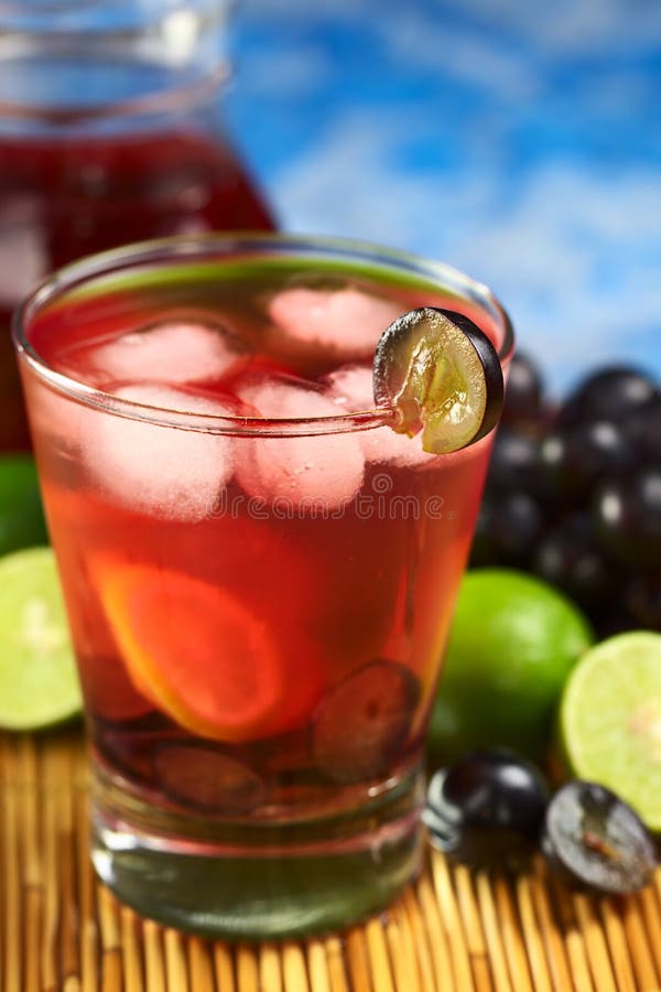 Refreshing Red Grape Lemonade Stock Image - Image of photograph, studio ...