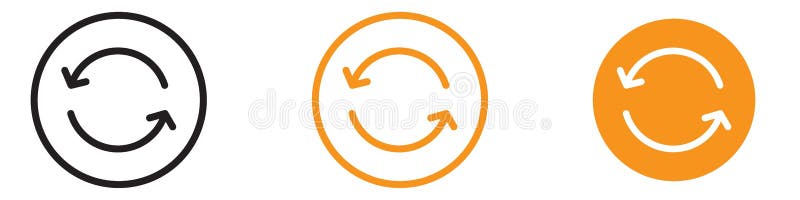 Refreshing Refresh Icon for User Interface and Functionality Graphics ...