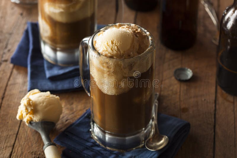 Refreshing Root Beer Float stock image. Image of creamy - 52120137