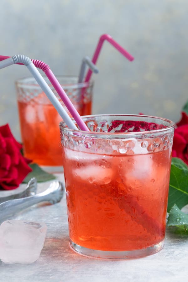 Refreshing Rose Drink, Oriental Herbal Beverage Stock Photo - Image of ...