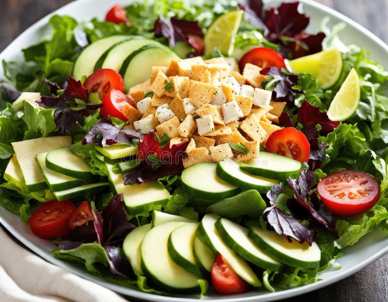 A Refreshing Salad, but Replace the Greens with Different Types of ...