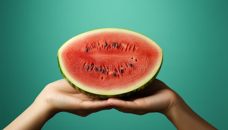 A Refreshing Slice of Watermelon, a Perfect Summer Snack Generated by ...
