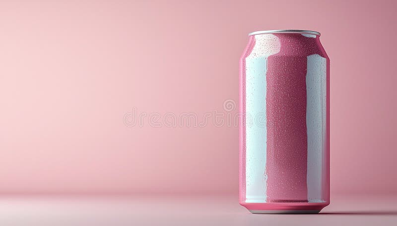 Refreshing Soda in Metal Canister with Shiny Lid Generated by AI Stock ...