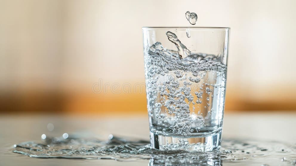 Refreshing Sparkling Water Featuring Air Bubbles for a Crisp and ...