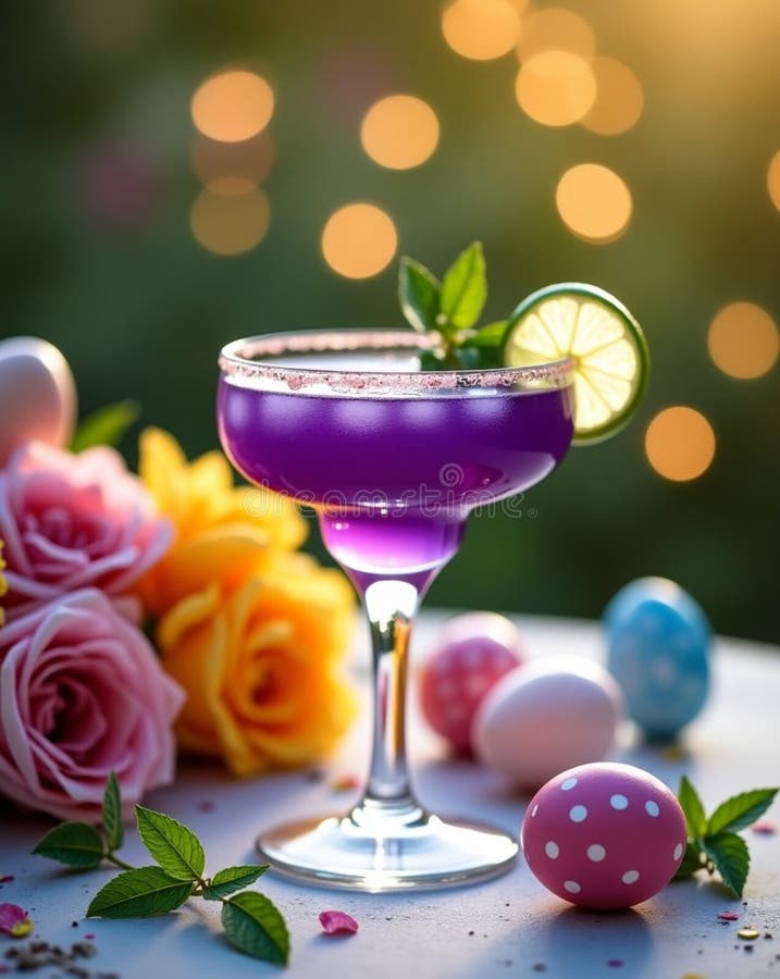 Refreshing Spring Cocktail stock illustration. Illustration of juice ...