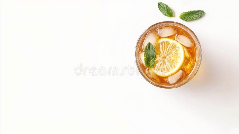 Refreshing Summer Beverage: Iced Tea with Lemon and Mint for a Cool ...