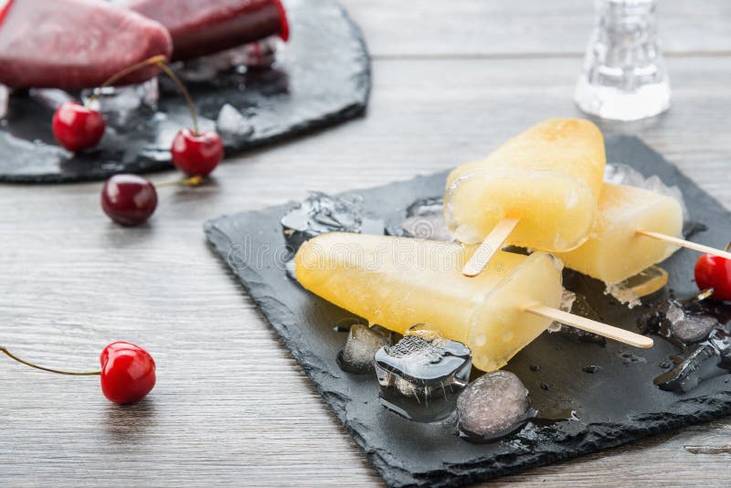 Refreshing summer dessert stock photo. Image of pineapple - 118089742