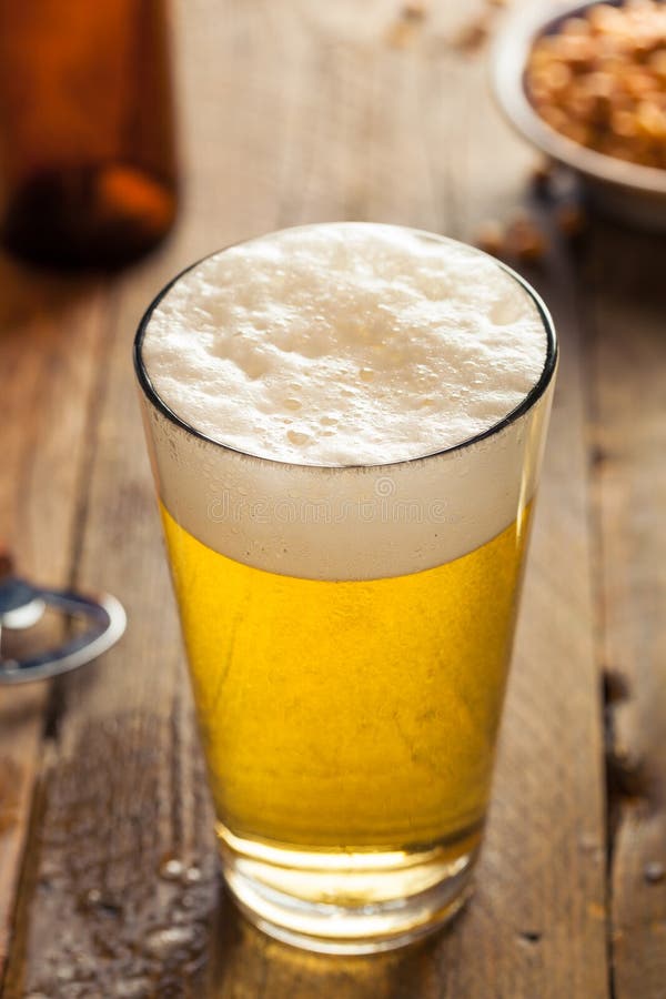 Refreshing Summer Pint of Beer Stock Photo - Image of flight, brewing ...