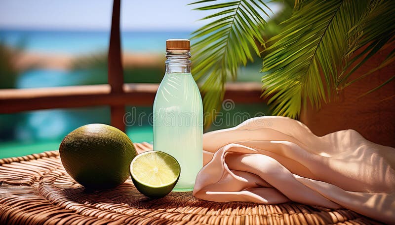 Refreshing Summer Vibes with Lime and Stock Image - Image of fruit ...
