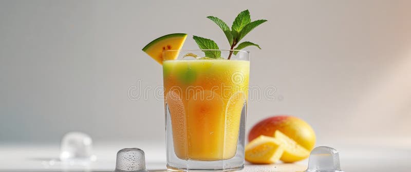Refreshing Tropical Fruit Juice in Glass Stock Image - Image of ...