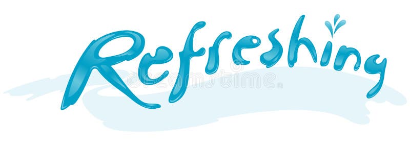 Refreshing Water stock illustration. Illustration of blue - 27282013
