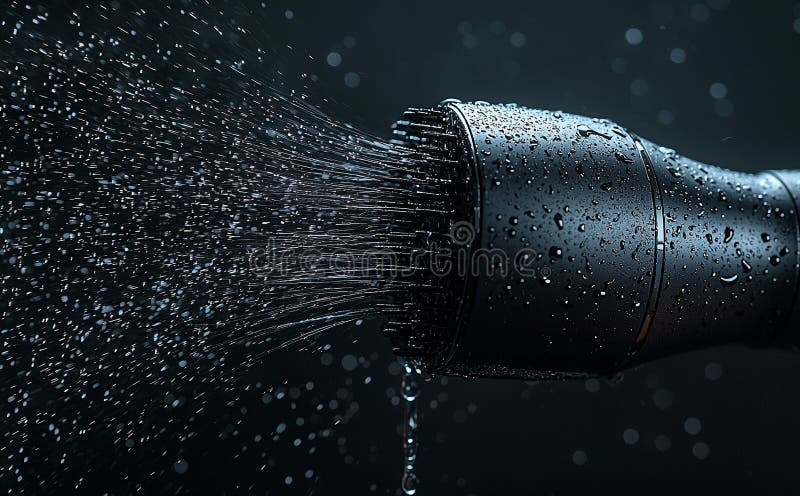 Refreshing Water Flowing, Splashing, Spraying, Shiny Liquid Drop ...