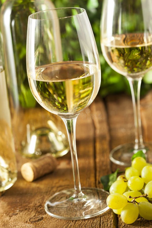 Refreshing White Wine in a Glass Stock Photo - Image of celebration ...