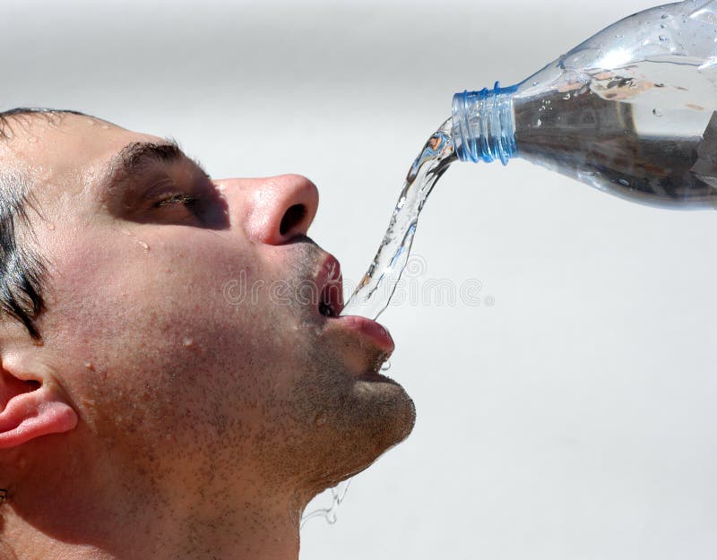 Refreshment stock image. Image of person, sports, face - 221313
