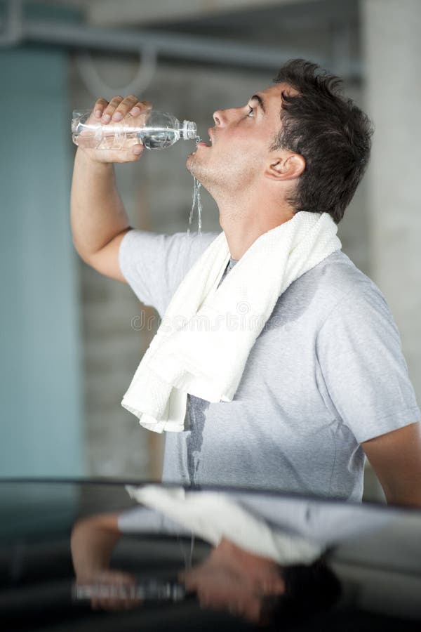 Refreshment after Sport Training Stock Photo - Image of lifestyles ...