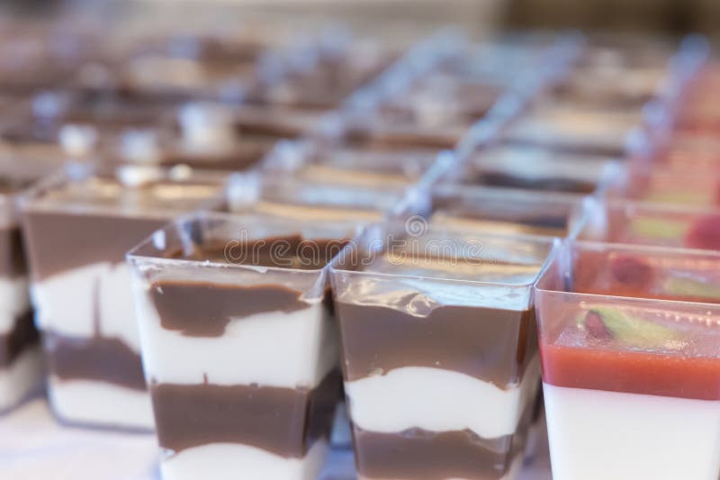 Refreshments on Tables in the Form of a Banquet Stock Image - Image of ...