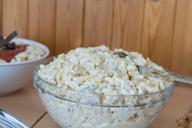 Refreshments on Tables in the Form of a Banquet Stock Image - Image of ...