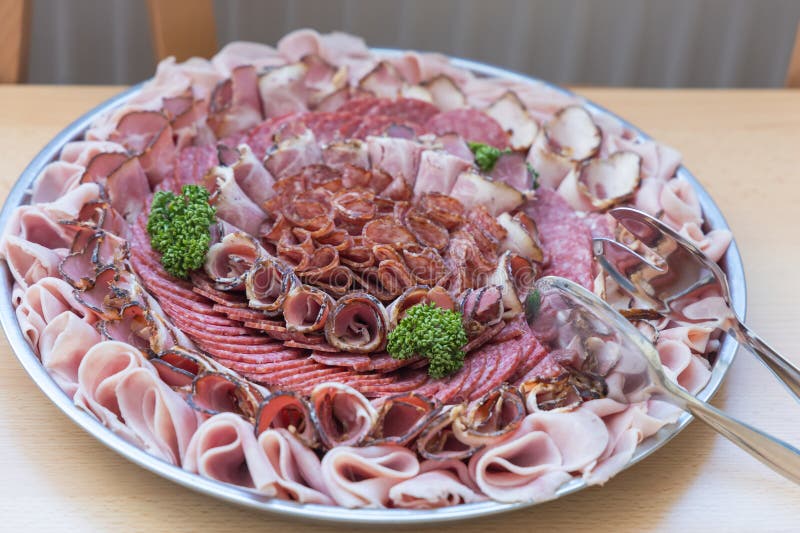 Refreshments on Tables in the Form of a Banquet Stock Image - Image of ...