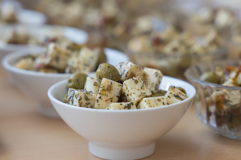 Refreshments on Tables in the Form of a Banquet Stock Photo - Image of ...