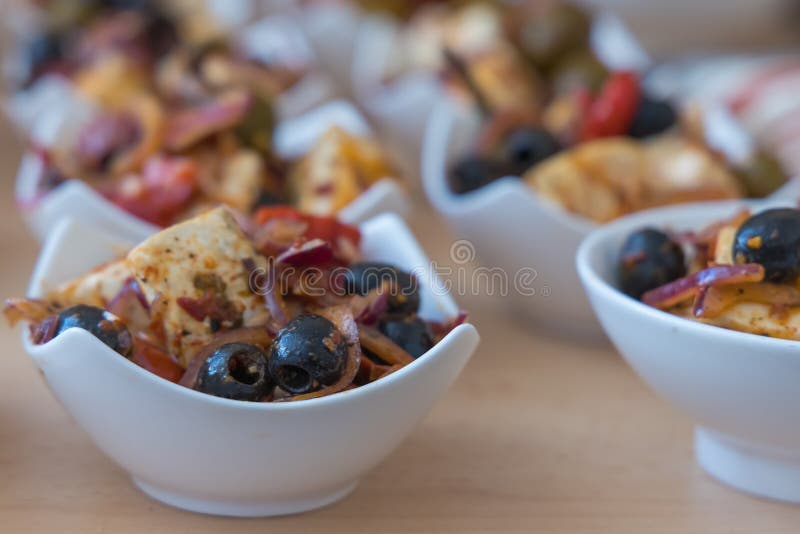 Refreshments on Tables in the Form of a Banquet Stock Photo - Image of ...